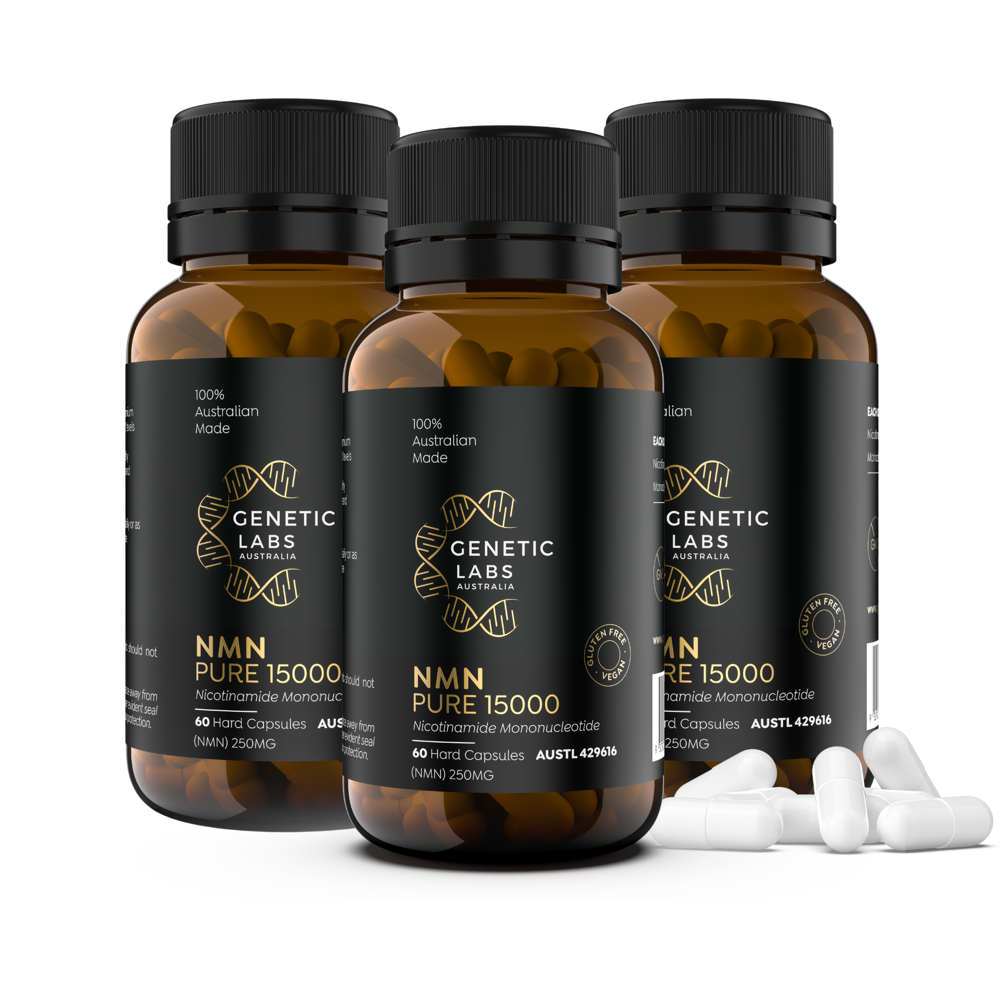 Australian Nmn Supplement 250mg Premium Nad Booster Genetic Labs