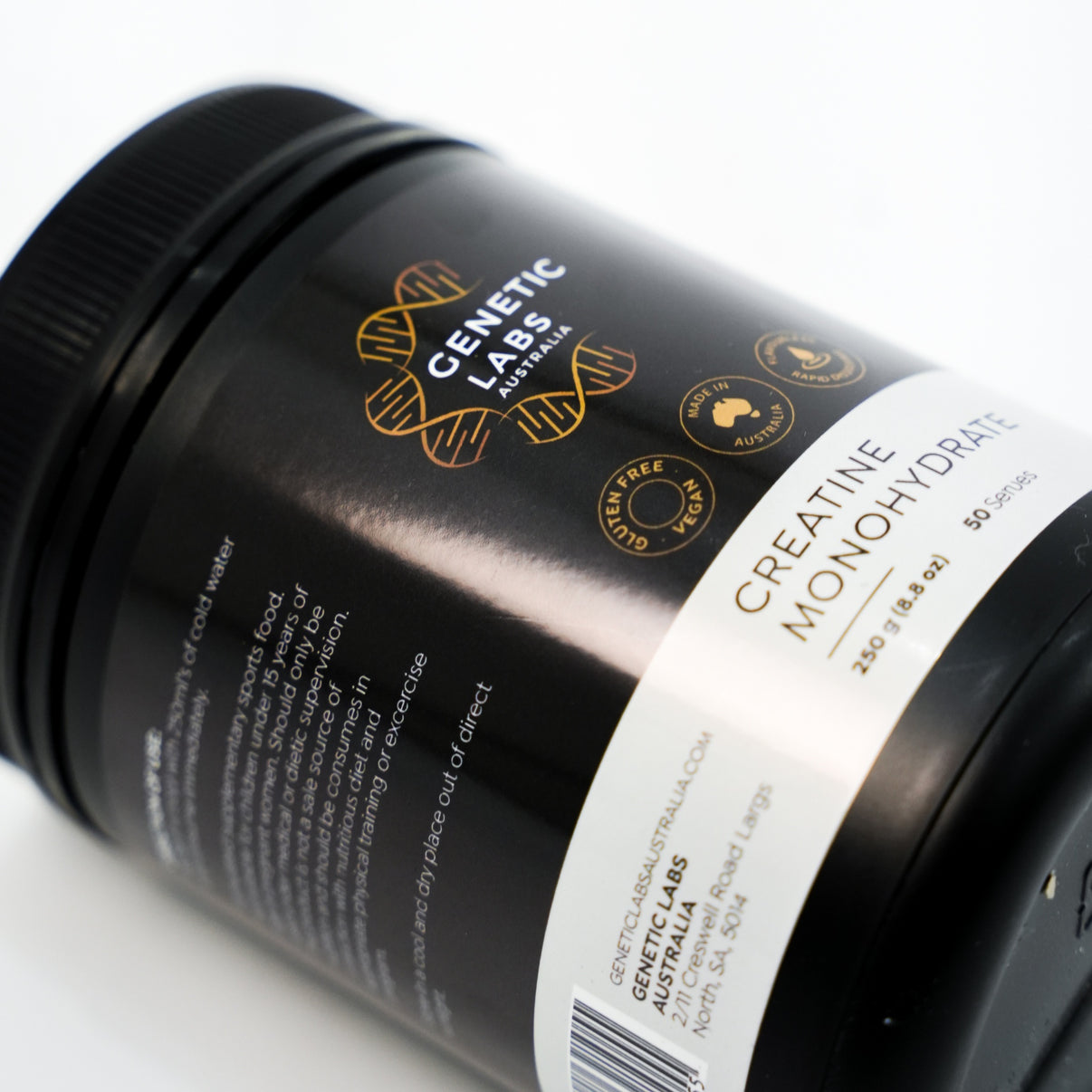 Australian Creatine Monohydrate Powder 250g | Genetic Labs Australia