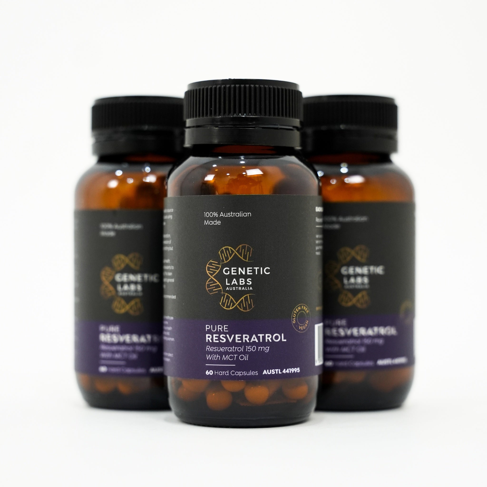 Trans-Resveratrol Supplement (3 Month Supply) with MCT Oil | Australia ...